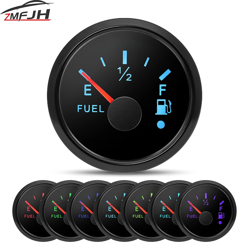 New-52mm-Fuel-Level-Meter-0-190ohm-240-33ohm-Fuel-Tank-Gauge-For-Marine ...