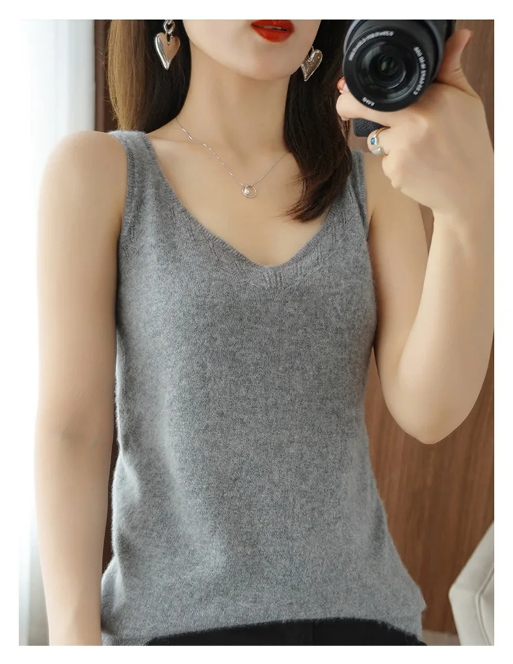 100-Austrilian-Wool-Suspender-Knitted-Vest-Pure-Wool-Sling-Wool ...