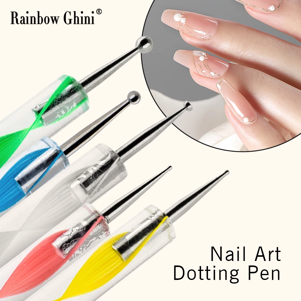 RG 5 Teile/satz Professionelle 2 Möglichkeiten Nail art Punktierung ...