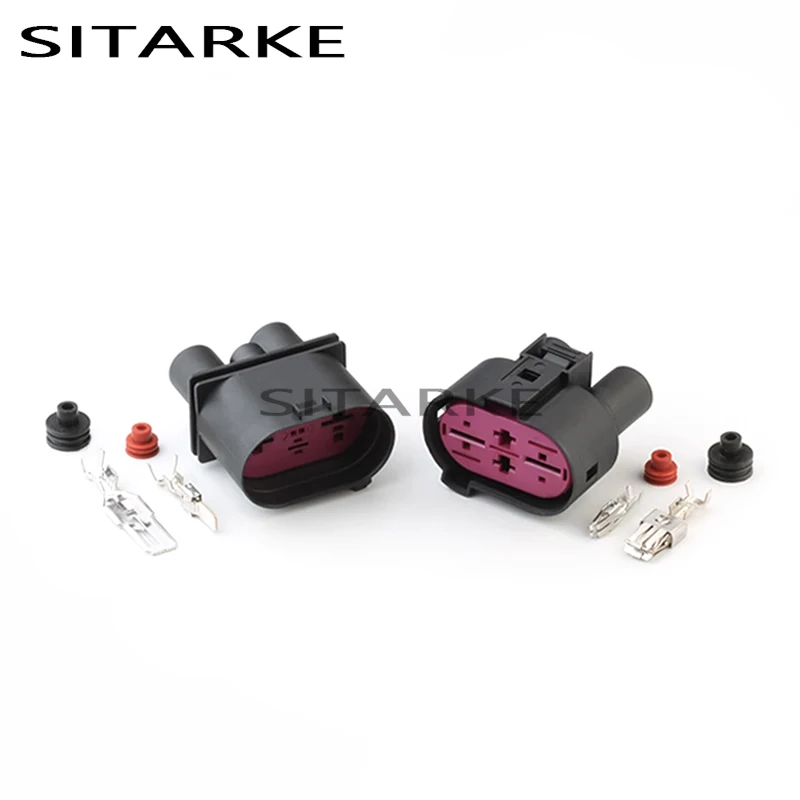5-Sets-4-Pin-1J0906234-Automobile-Connector-Hybrid-Male-Female-Housing ...