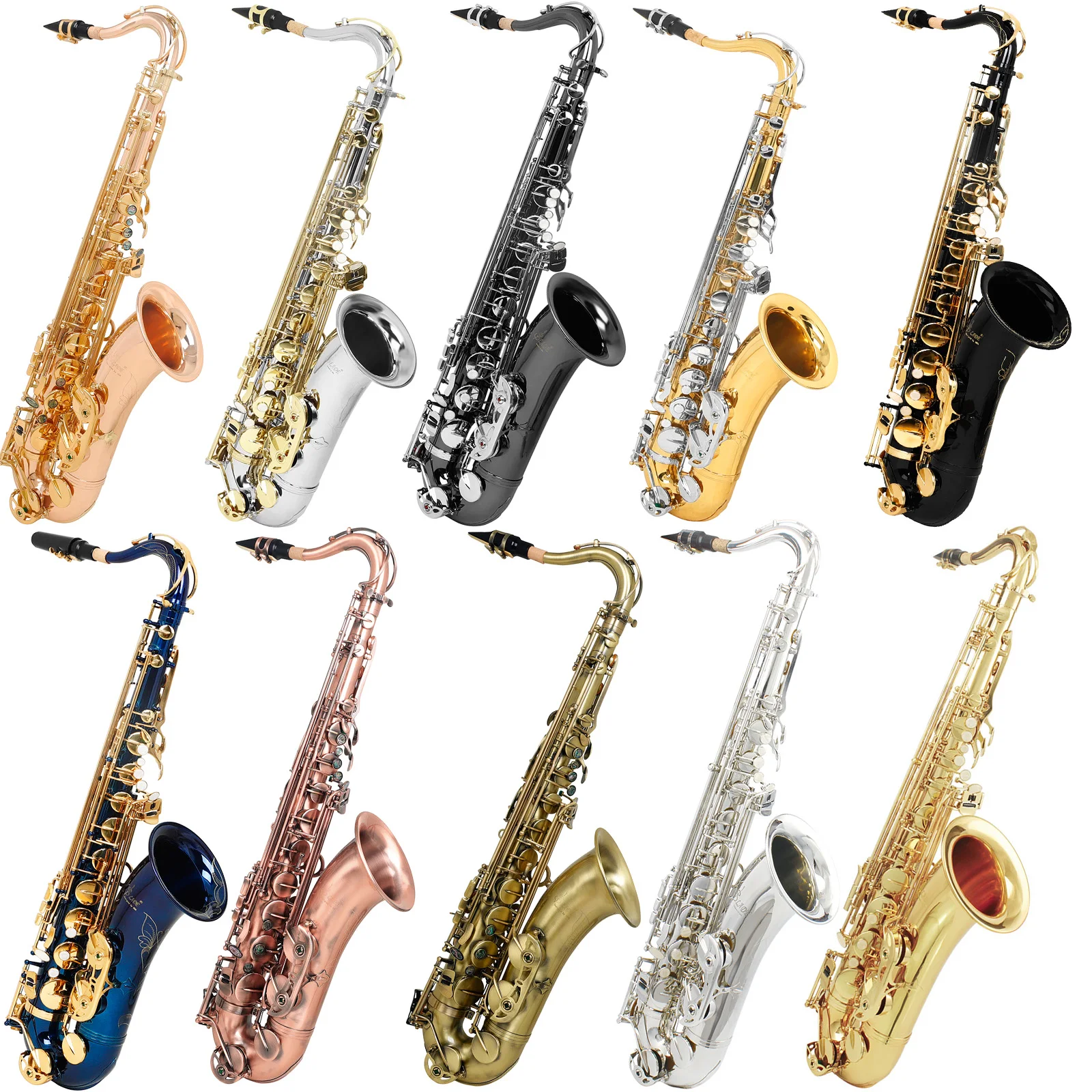 SLADE-Student-Tenor-Saxophone-Bb-Flat-Beginner-Saxophone-Complete-Set ...