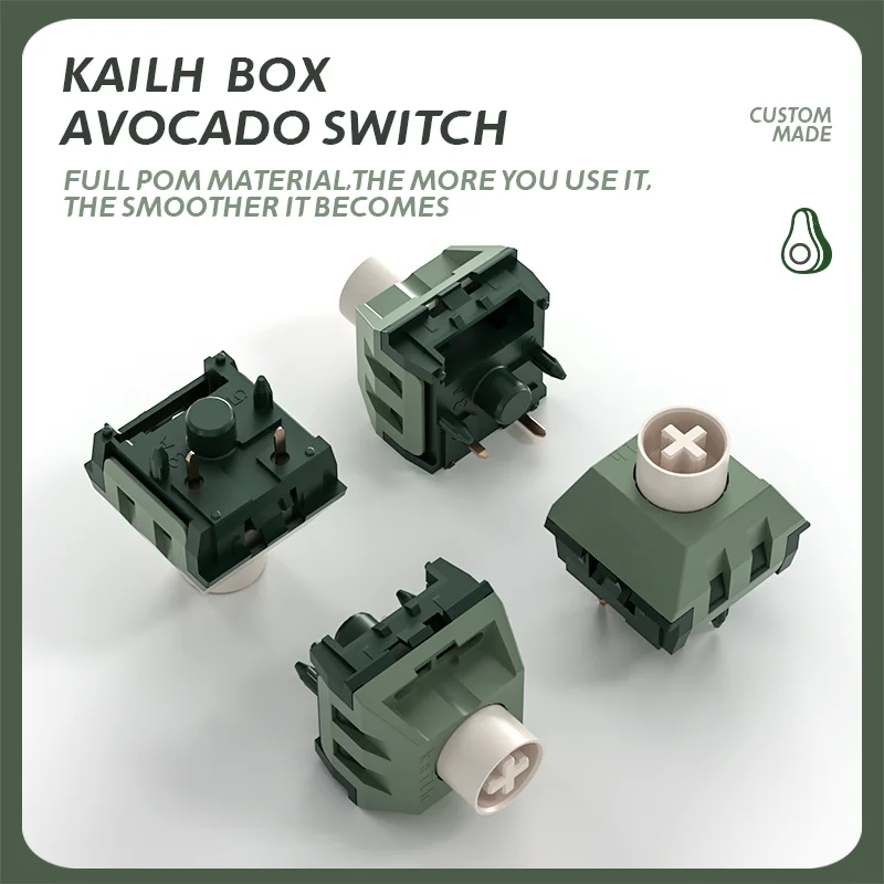 1-3-5Pcs-Kailh-BOX-Avocado-Pro-Switch-5Pins-Linear-Full-POM-Custom ...