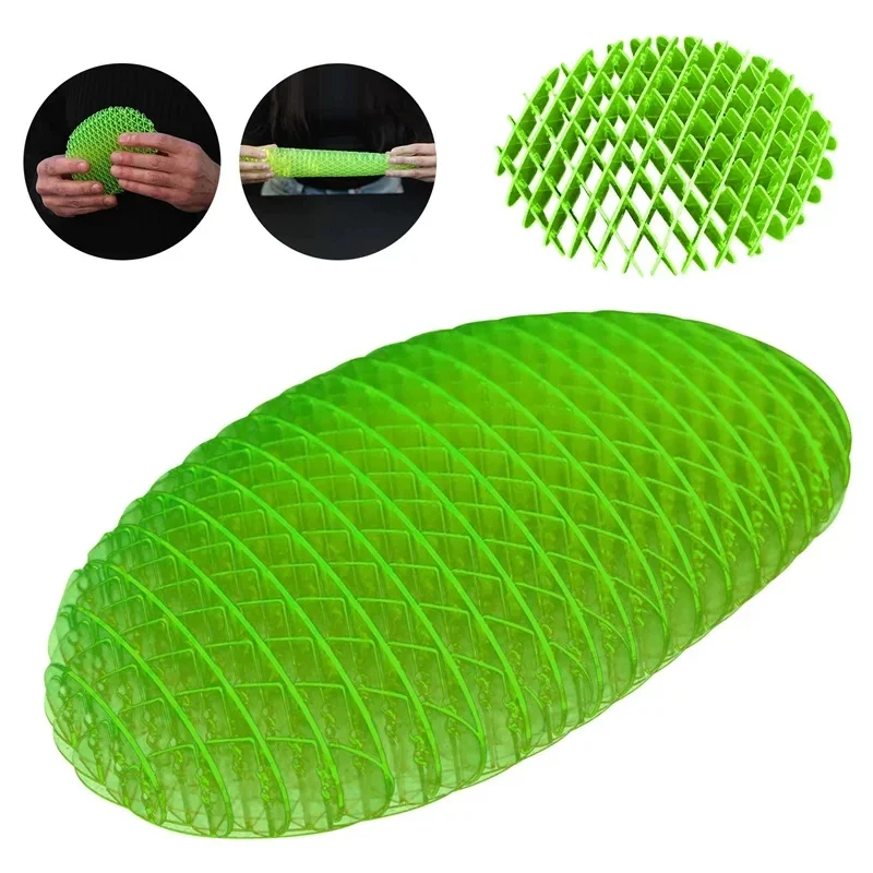 12cm-Green-Worm-Big-Fidget-Toy-Stress-Relief-Toys-Morphing-Worm-Six ...