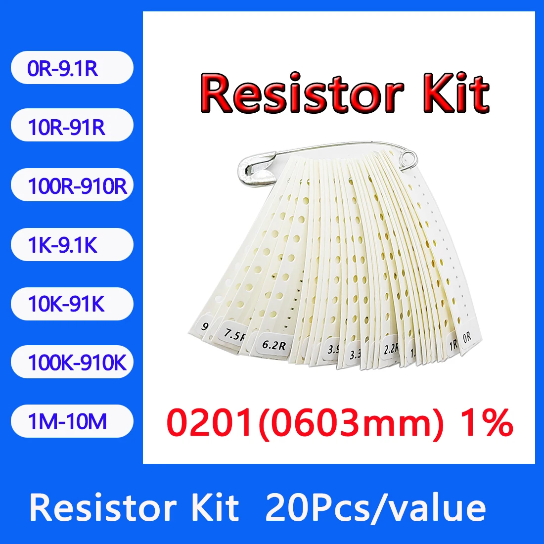 Resistor-kit-0201-0603mm-smd-Resistor-package-25values-20PCS-500PCS-1 ...