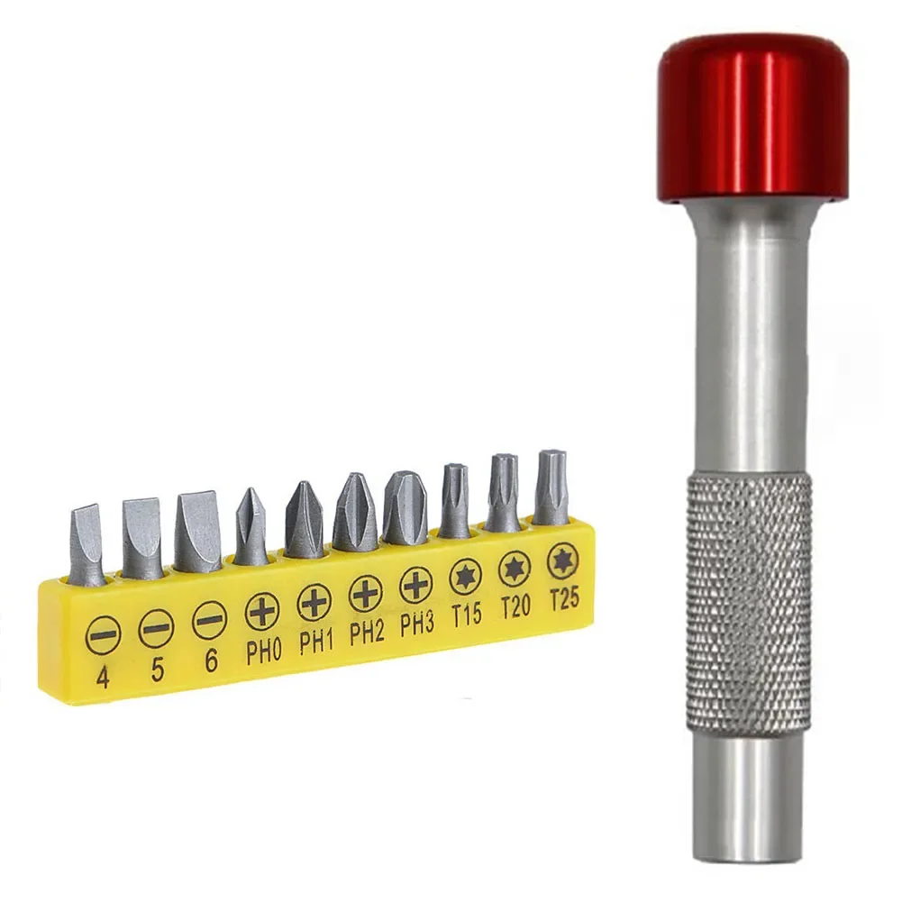 Aluminum-Red-Hat-Reinforced-Screw-Driver-Handle-Turned-Manual-Drilling ...
