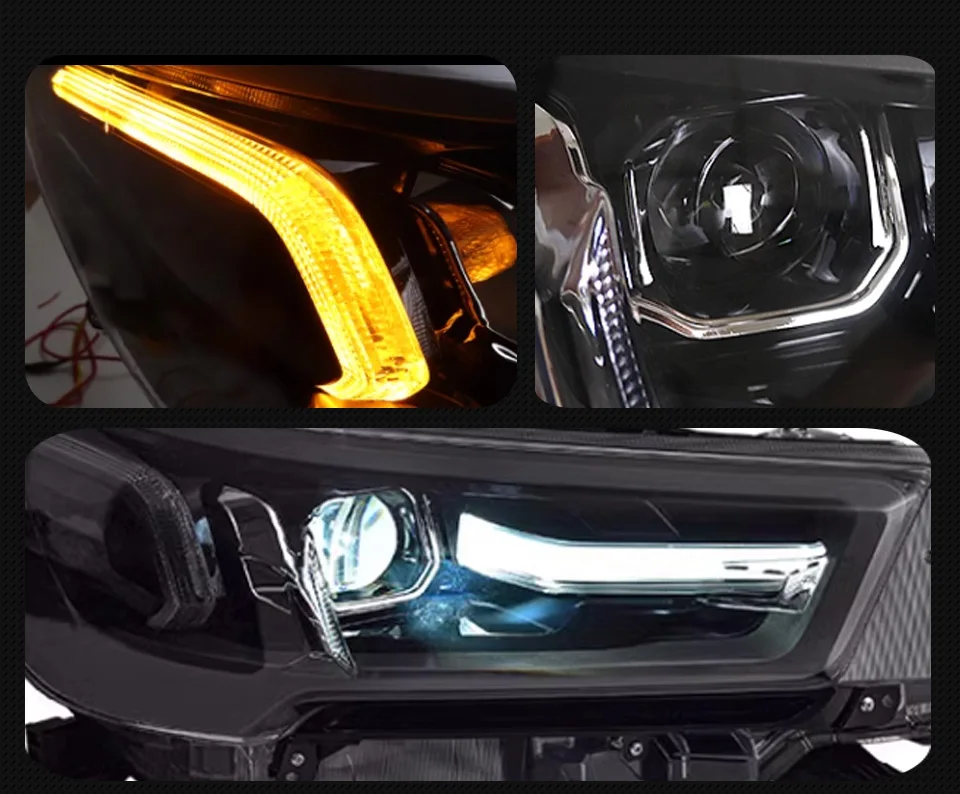Toyota Hilux Headlights 2021-2023 New Revo LED Headlight DRL Hid Head ...