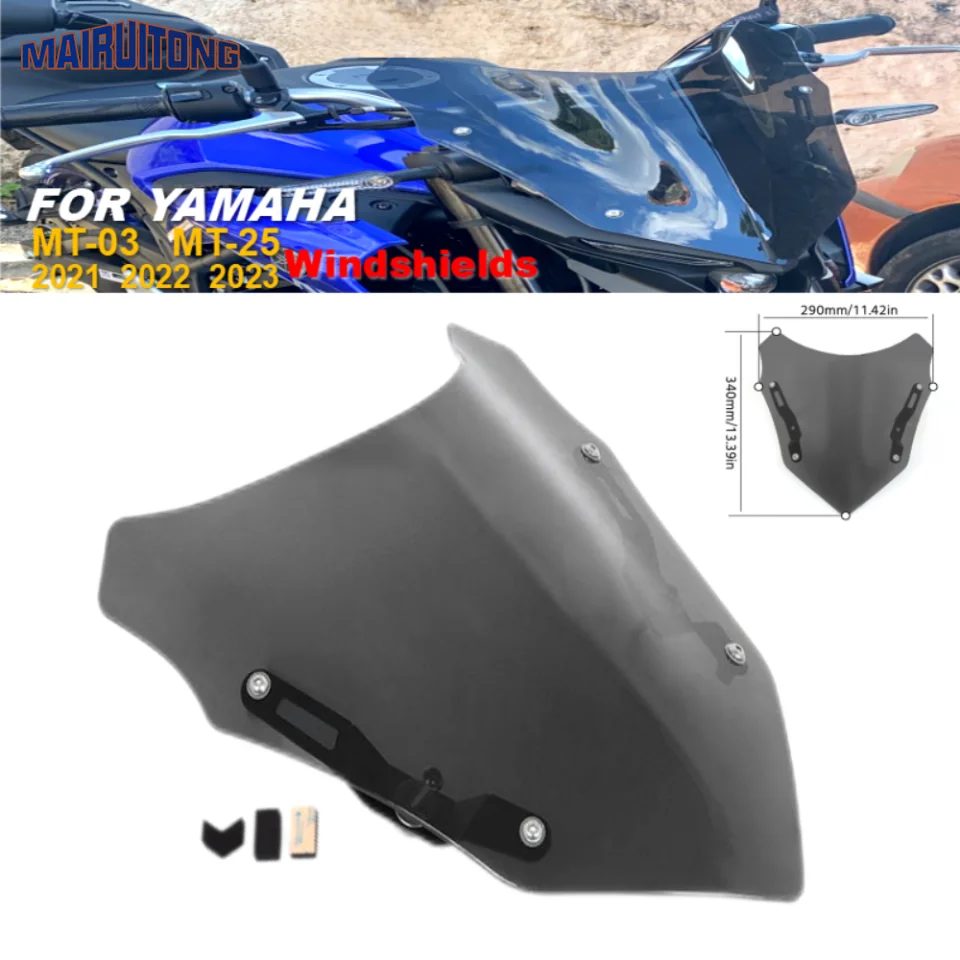 Windshield-For-YAMAHA-MT-03-MT-25-2021-2023-Modified-Motorcycle-Parts ...