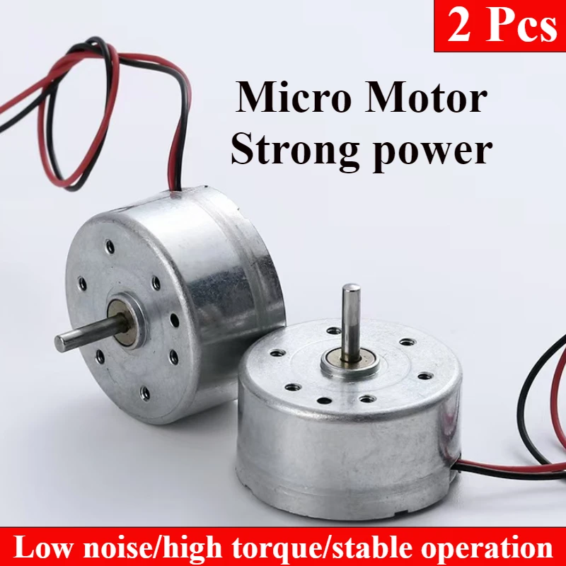 2pcs DC 1.5V 3V 4.5V 5V 6V DC Motor Micro 300 Solar Motor For DIY Toys ...