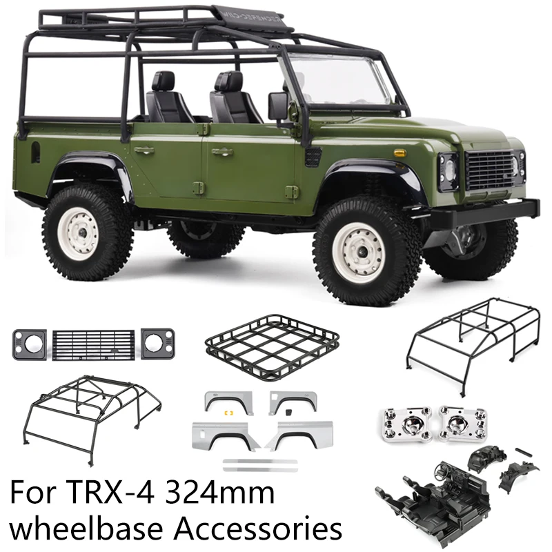 Pickup Truck Shell Kit 324 Wheelbase Accessories For 1/10 Rc Crawler ...