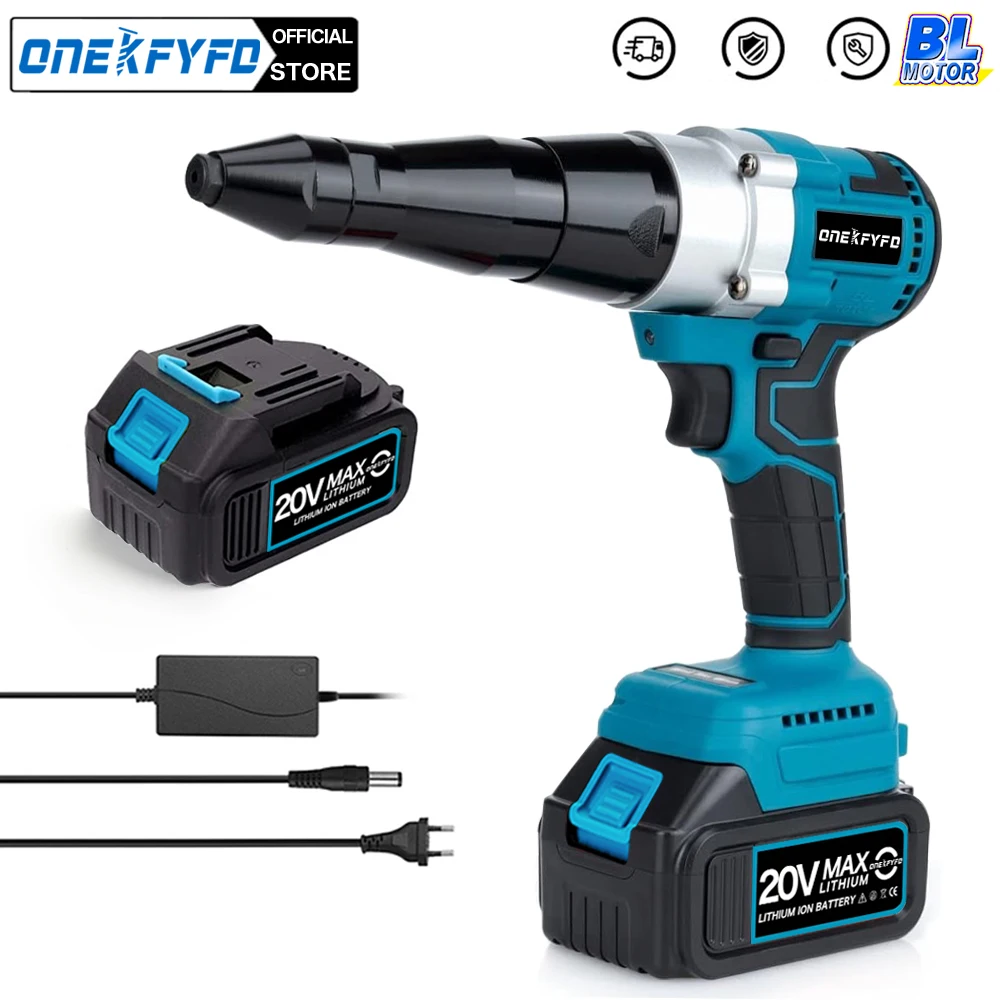 Electric-18V-Brushless-Rivet-Gun-Cordless-Rivet-Nut-Gun-Automatic-Rivet ...
