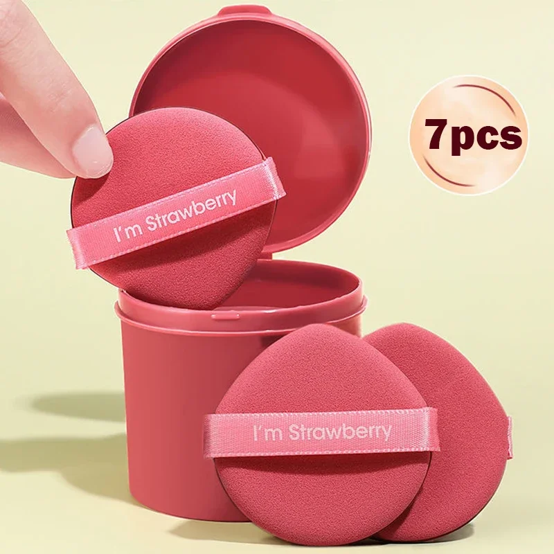 7-PCS-Strawberry-Makeup-Puff-Set-Ladies-Soft-Foundation-Isolation-Air ...