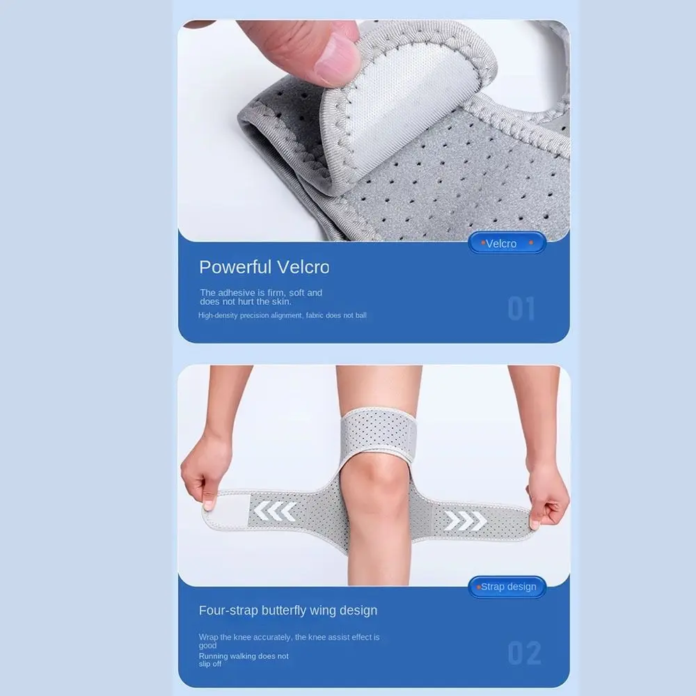 Stabilizer Joint Support Knee Pad Breathable Spring Loaded Knee Brace ...