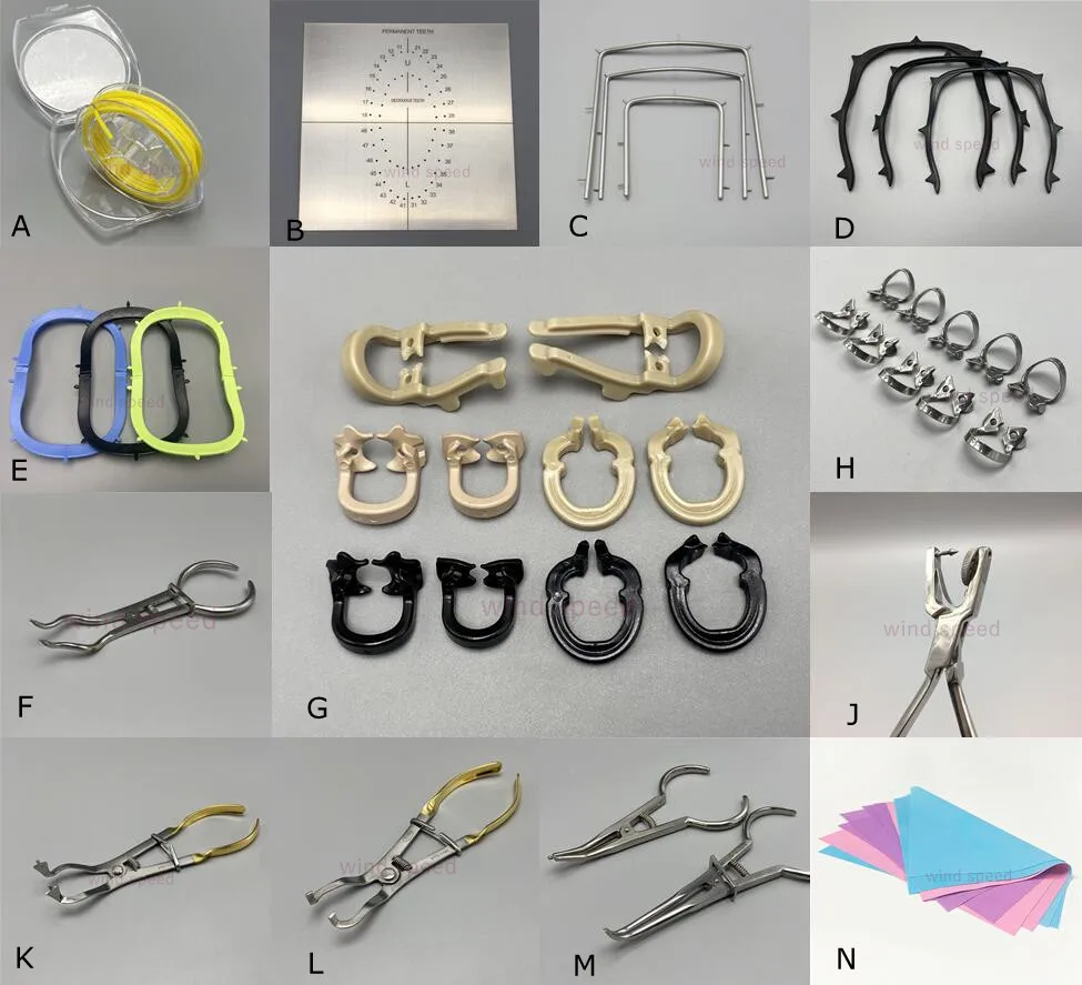 Dental-Rubber-Dam-Stabilizing-Cord-Clamp-Clips-Forceps-Sheet-Plier ...