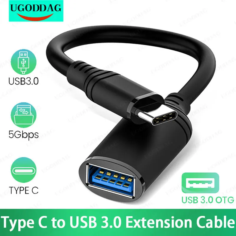 USB C to USB 3.0 Adapter Type C OTG Extension Cable USB C Male to USB 3 ...