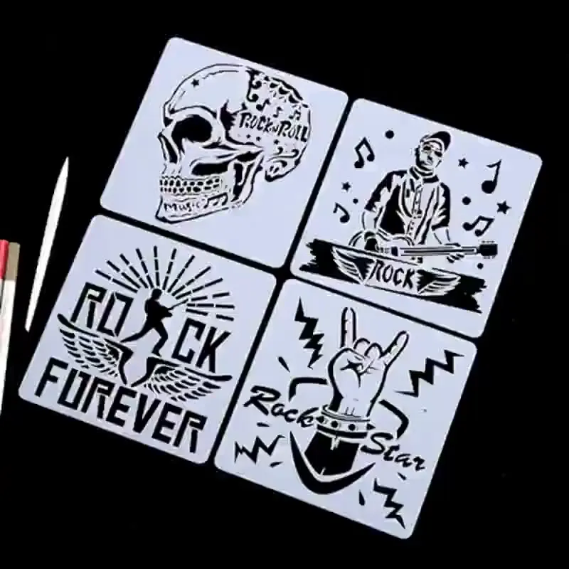 Graffiti Stencils Skull