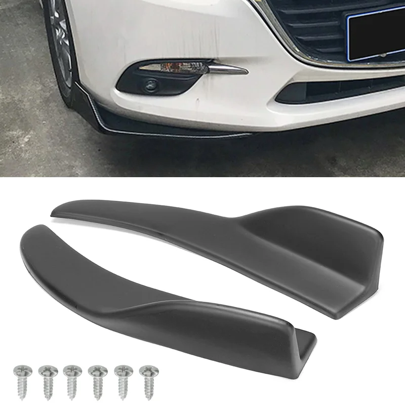Universal Front Rear Lip Bumper Corner Protector Diffuser Splitter For ...