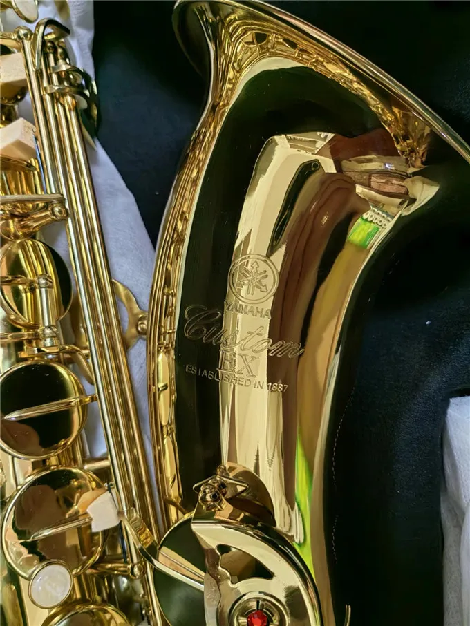 Saxofón Bb Tenor, instrumento Musical profesional de latón amarillo ...