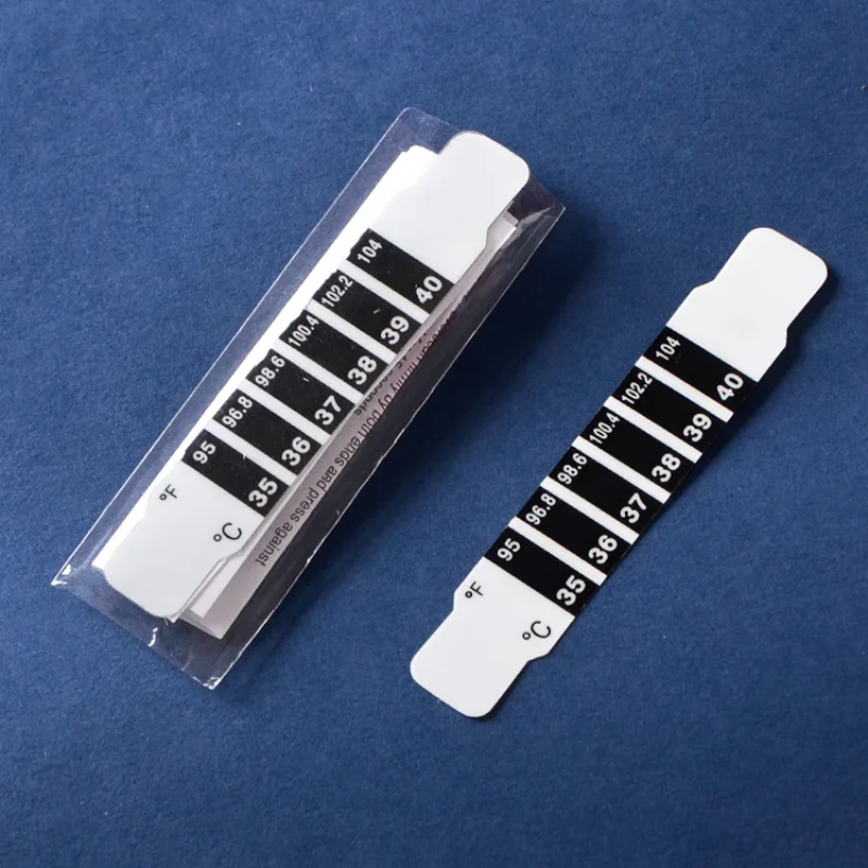 5PICS Child Forehead Temperature Sticker Thermometer LCD Digital ...