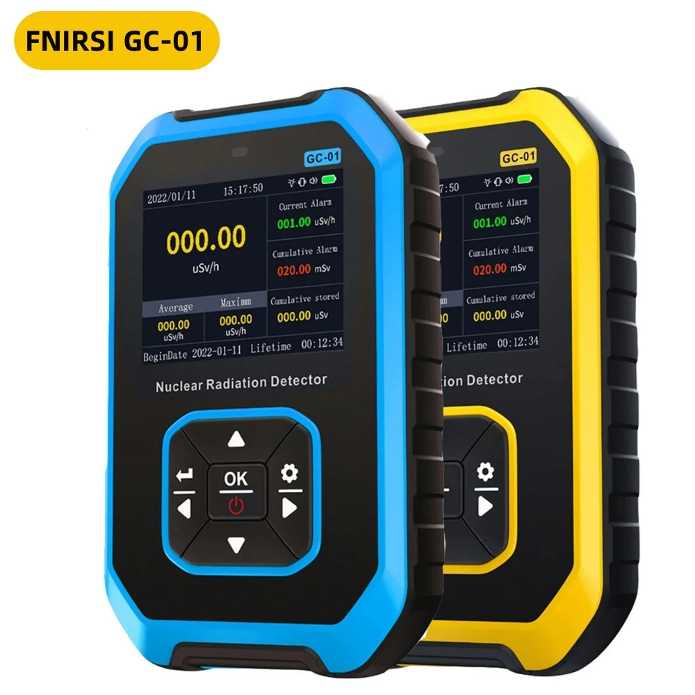 FNIRSI GC 01 Geiger counter Nuclear Radiation Detector Personal Dosimeter X ray γ ray β ray ...