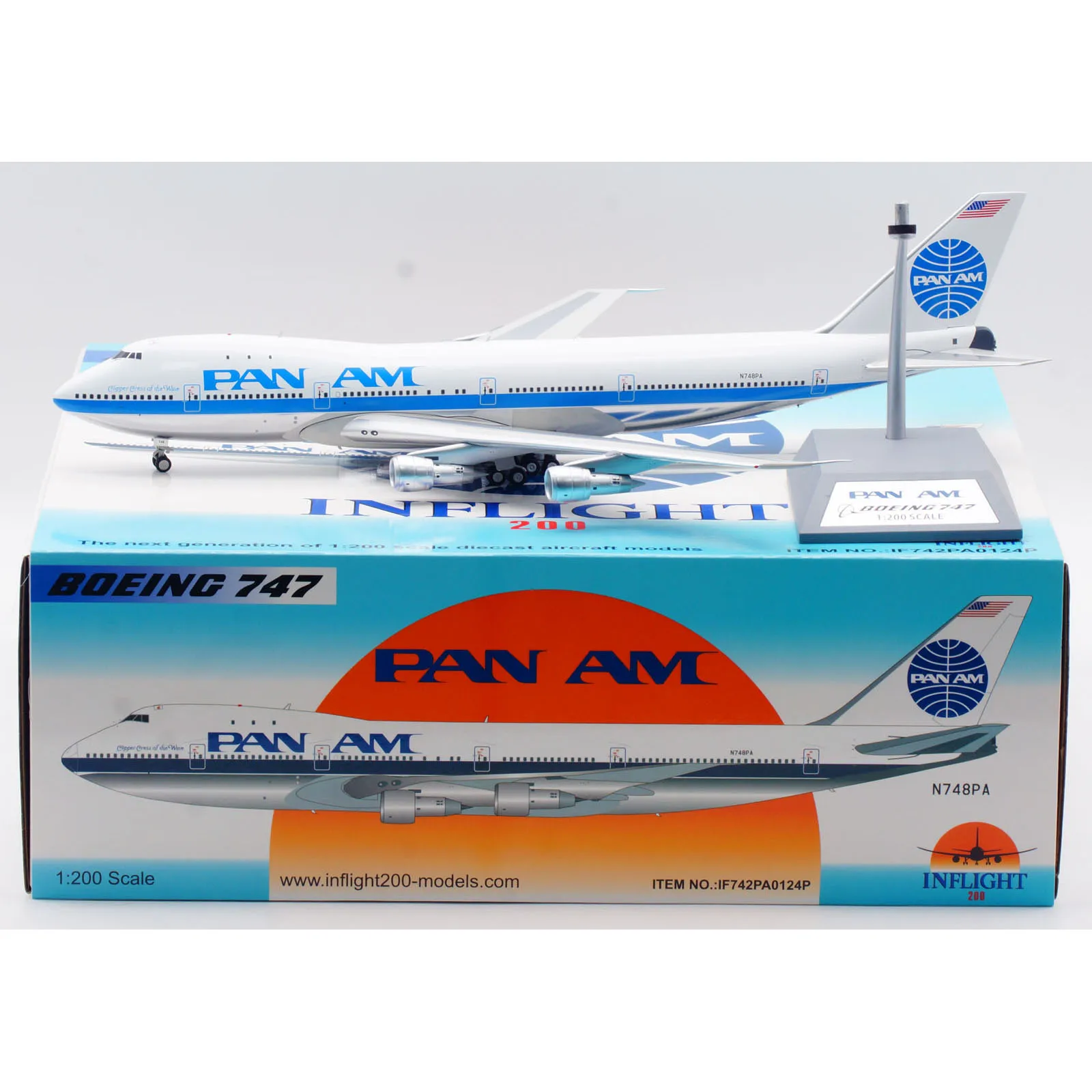 IF742PA0124P-Alloy-Collectible-Plane-Gift-INFLIGHT-1-200-Pan-Am ...