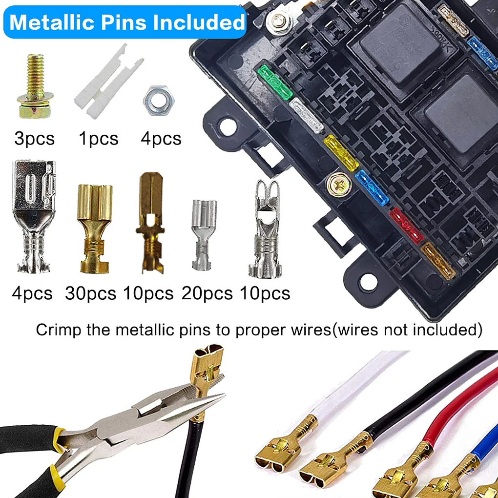 Car-Truck-21-Ways-Fuse-Box-Kit-Vehicle-Headlight-Blinker-Panel-Board ...