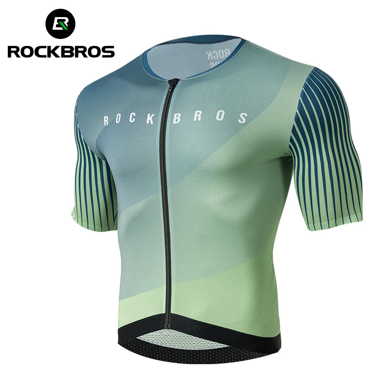 Rockbros Cycling Jersey Mtb T-shirt Mountain Bike Men's Wear Summer Clothes High-quality With ...