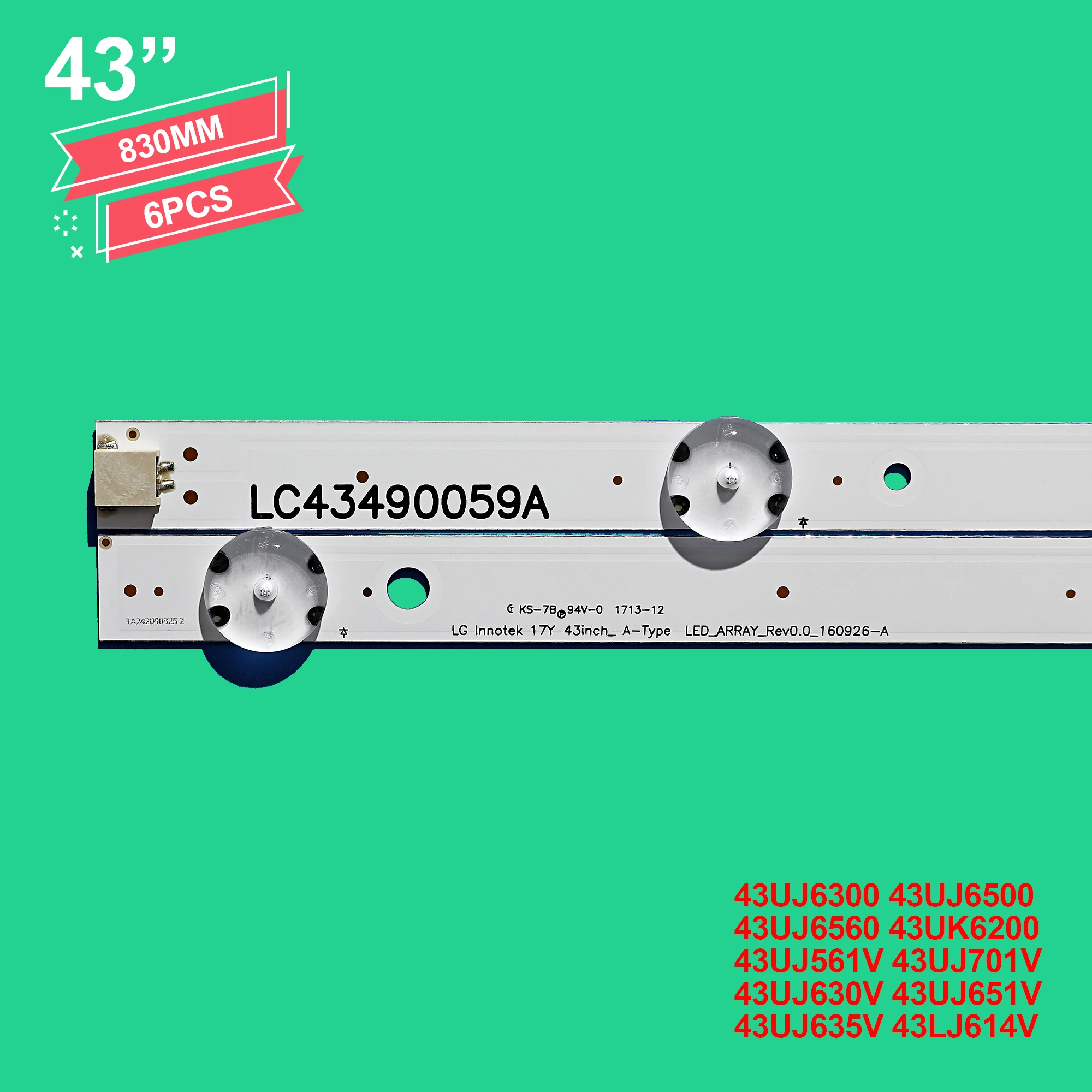 Led-backlight-strip-7-lamp-for-LG-Innotek-17Y-43inch-A-Type-LC43490059A ...