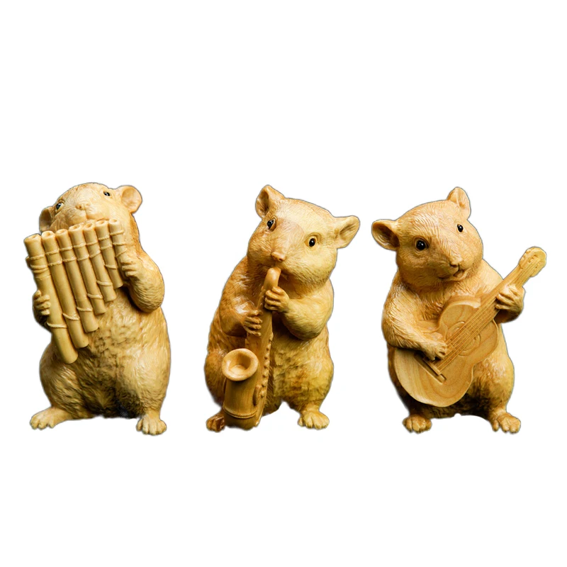 Solid-Wood-Music-Band-Boxwood-for-Animal-Lovers-Traditional-Chinese ...