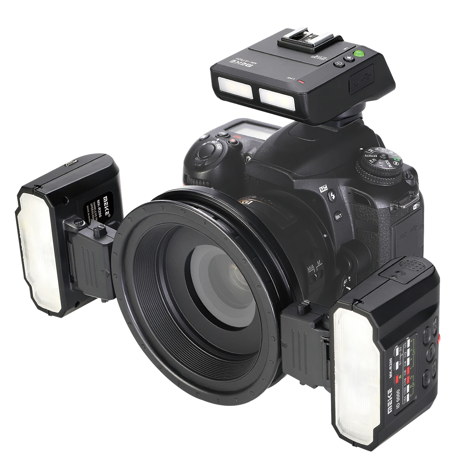 Meike MK-MT24 Macro Twin Lite Speedlight Flash for Canon /Sony/Nikon ...