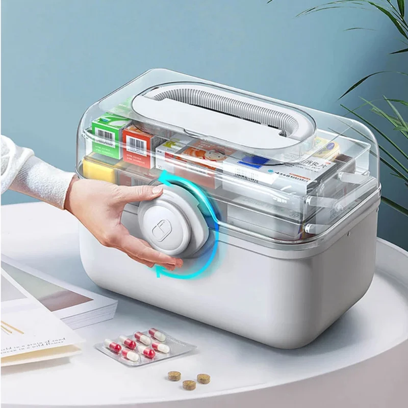Medicine-Box-Large-Capacity-with-Handle-Multi-layer-Portable-Medical ...