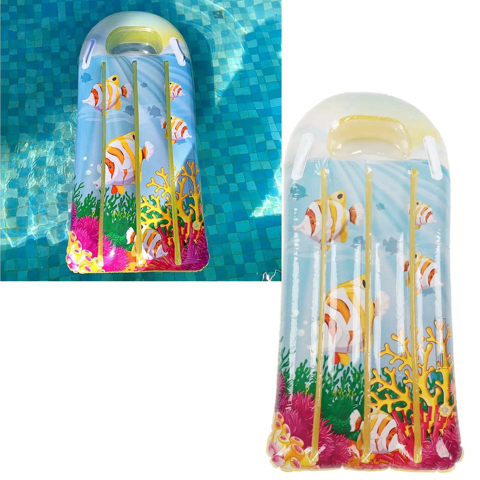 Inflatable-Pool-Float-Kids-Lounger-Thickened-PVC-Swimming-Floating-Mat ...