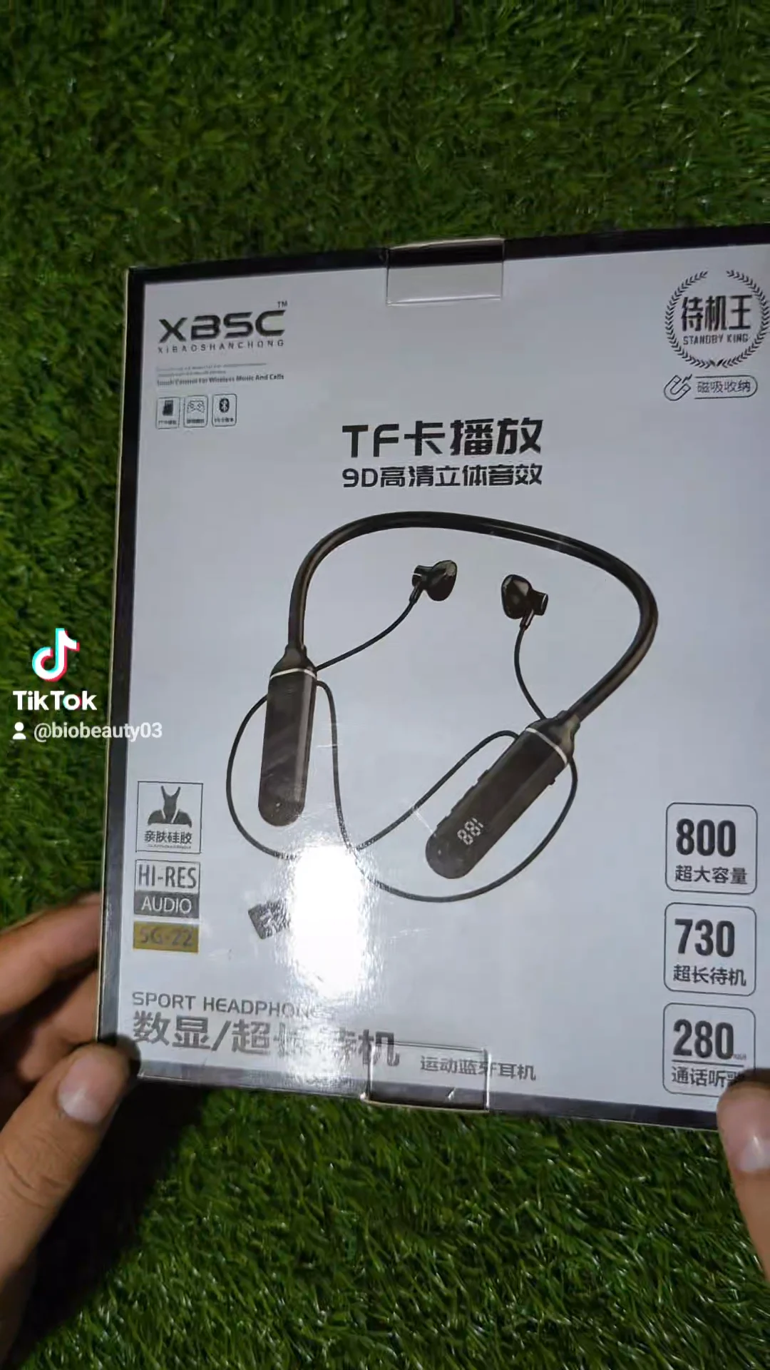 nack band earbuds Airpods compatible Headset LED Digital Display ...