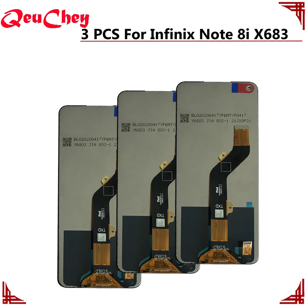 Infinix Note 8i X683 X683B LCD 디스플레이 모니터 Mudule 터치 스크린 디지타이저 센서 어셈블리 용 ...