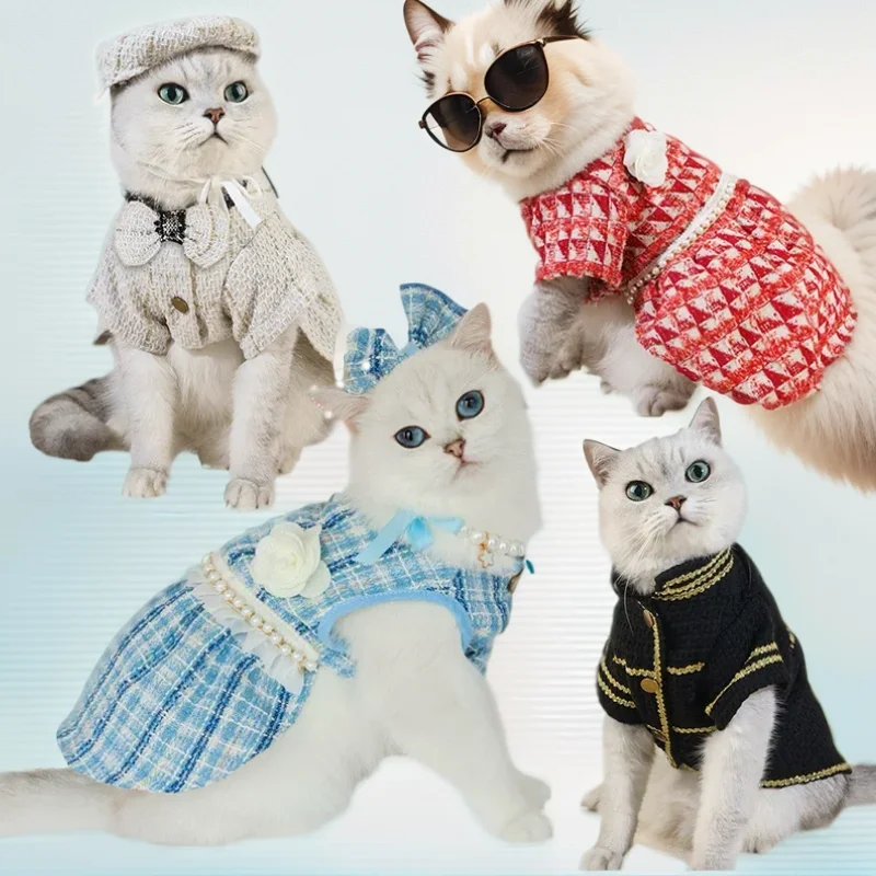 Cat-clothes-for-Cat-New-Year-Outfit-Cat-Coat-Dress-for-cat-elegant ...