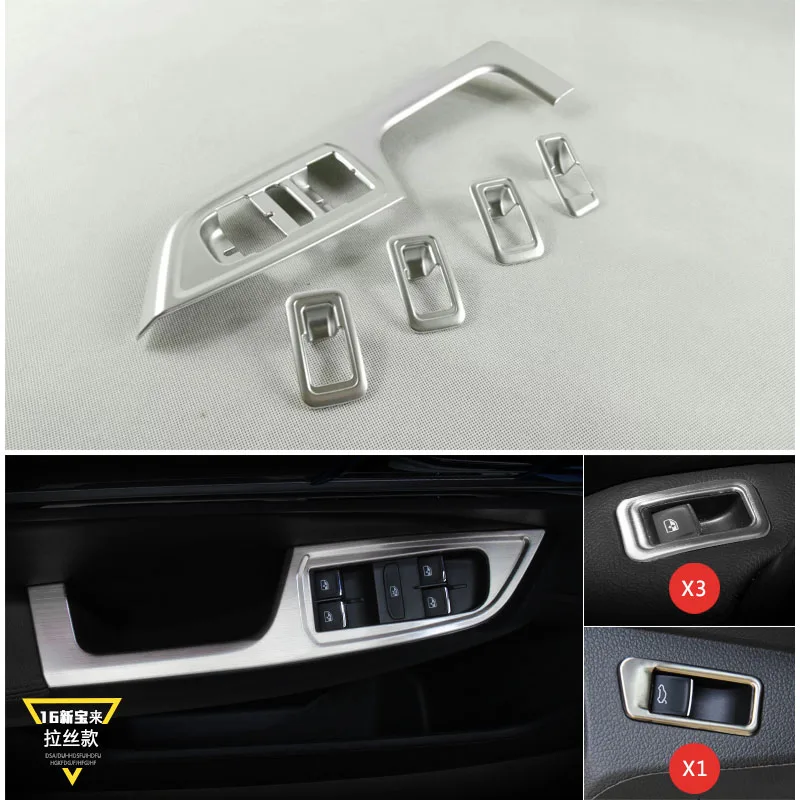 ABS Chrome Window Switch Panel Cover Trim For Volkswagen Bora 2016~2018 ...