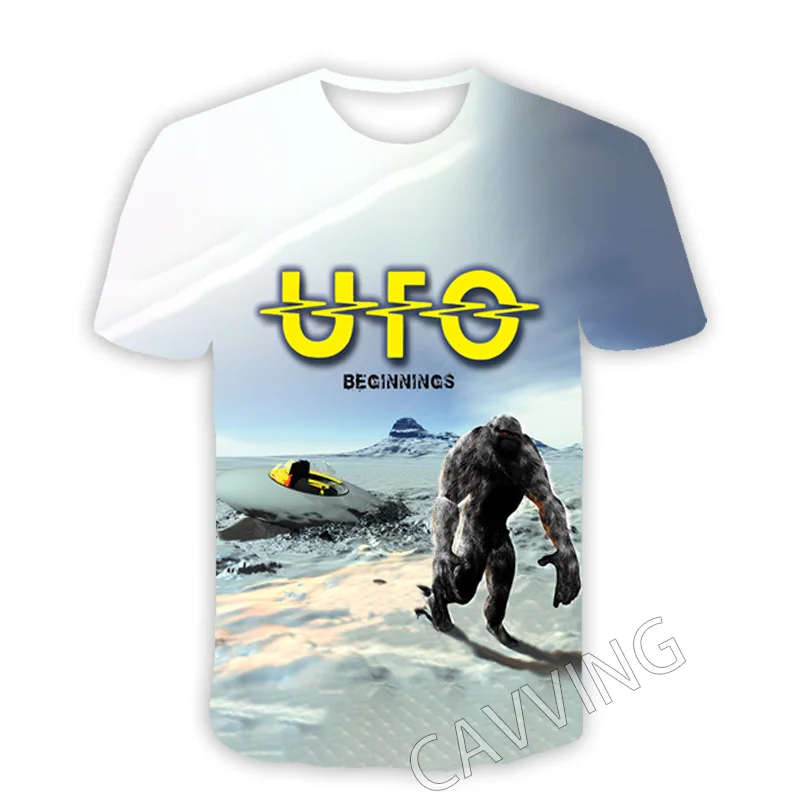 New Fashion Women/Men's 3D Print UFO BAND Casual T-shirts Hip Hop ...