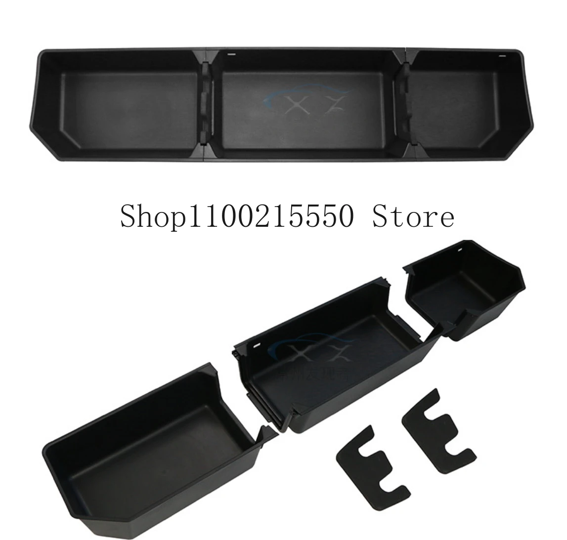 For Ford F150 Adjustable Rear Under Seat Storage Cargo Box SuperCrew ...
