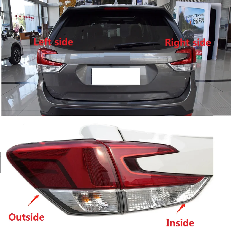 For-Subaru-Forester-2019-2020-2021-2022-Tail-Light-Rear-Fog-Lamp-Brake ...