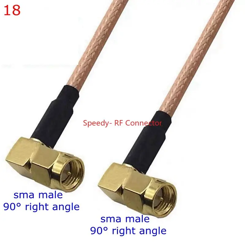 Kit de conector RG316 SMA a SMA macho hembra, conector RPSMA macho hembra a SMA, para cable de ...