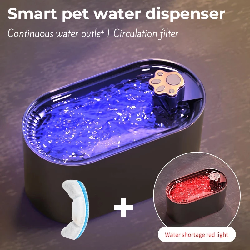 Intelligent Cat Water Fountain 3l Automatic Cat Drinking Fountains Pet ...