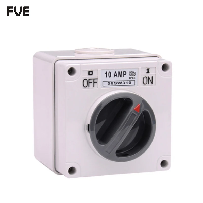 *10a Three Phase 3 Pole Weather Protected Isolator Switch Ip66 56sw310 ...