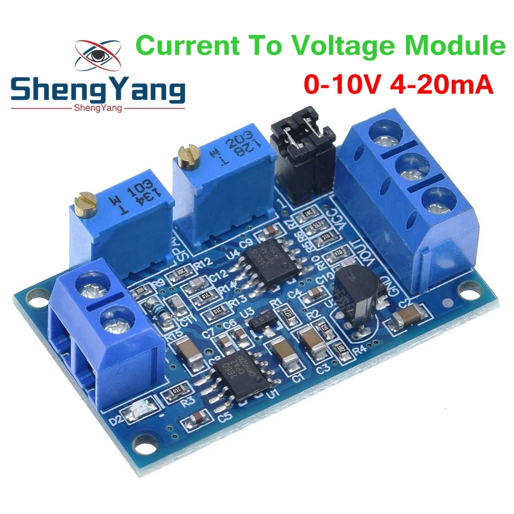 Current To Voltage Module 0 -20ma/4 -20ma To 0- 3.3v/0 -5v/0 -10v ...