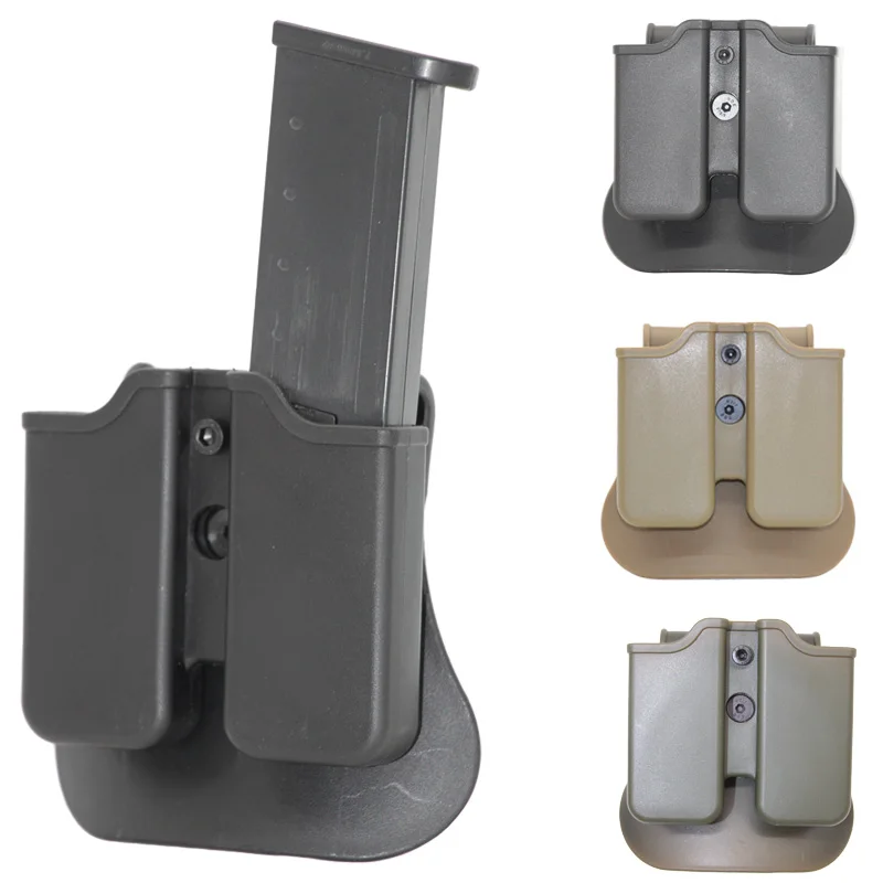 Double Pistol Mag Magazine Pouch Case GL 1911 Makarov Beretta 92Fs ...