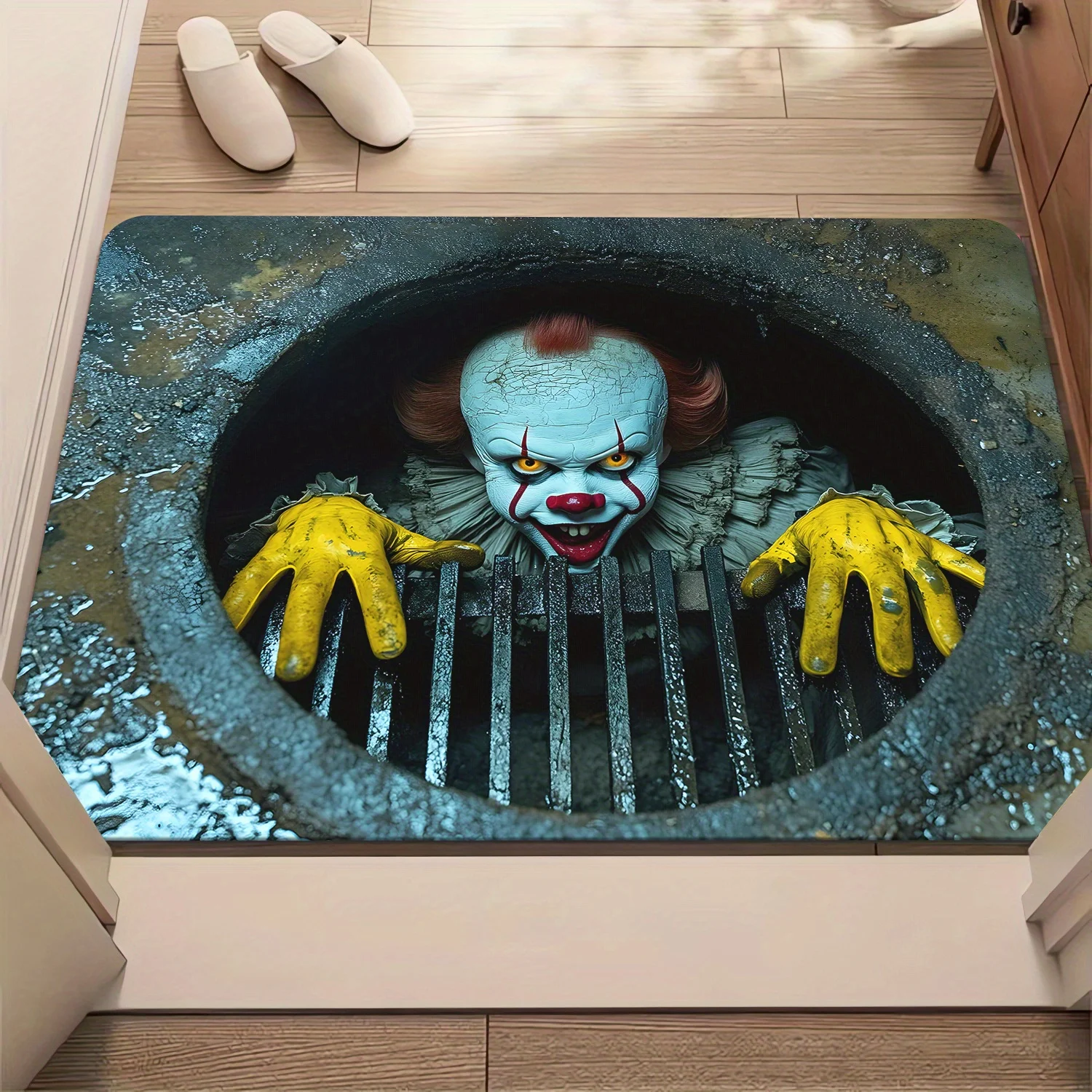 VIKAMA Clown Back To The Soul Of Pennywise Horror Floor Mat Non-Slip ...