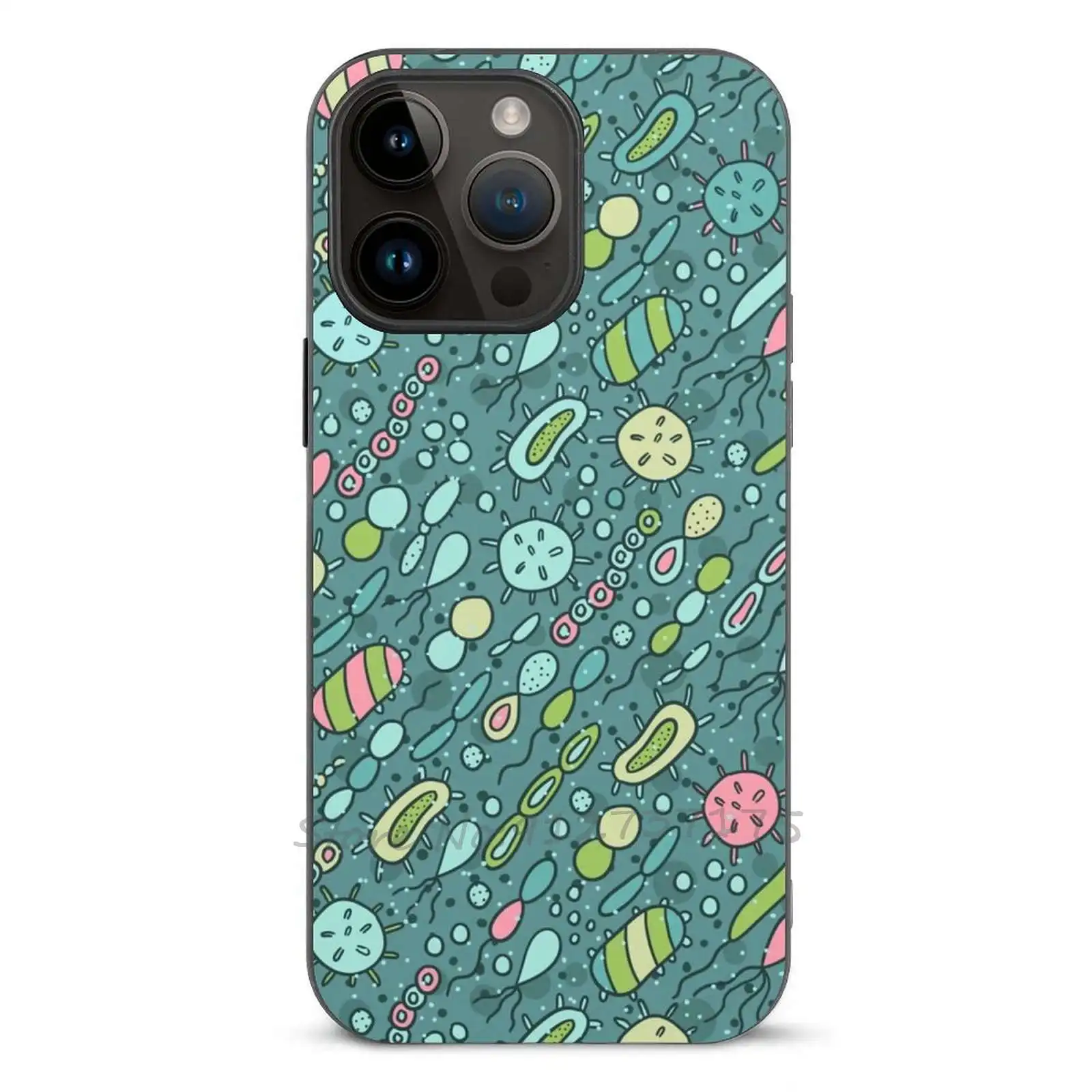 Microbes-Pattern-Bacteria-Design-For-Biology-Lovers-Mobile-Phone-Shell ...