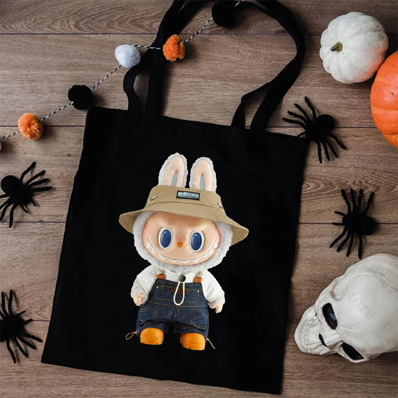 Labubu-The-Monsters-Bolso-de-mano-de-lona-con-patr-n-de-mu-eco-de ...