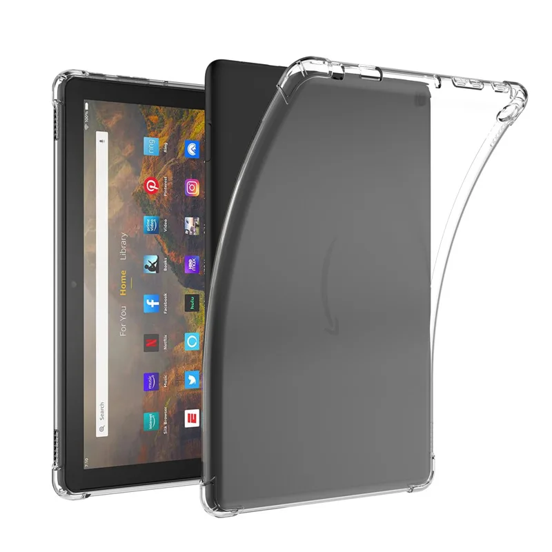 For-Amazon-Kindle-Fire-Max-11-Case-2023-Transparent-Silicone-TPU-Tablet ...