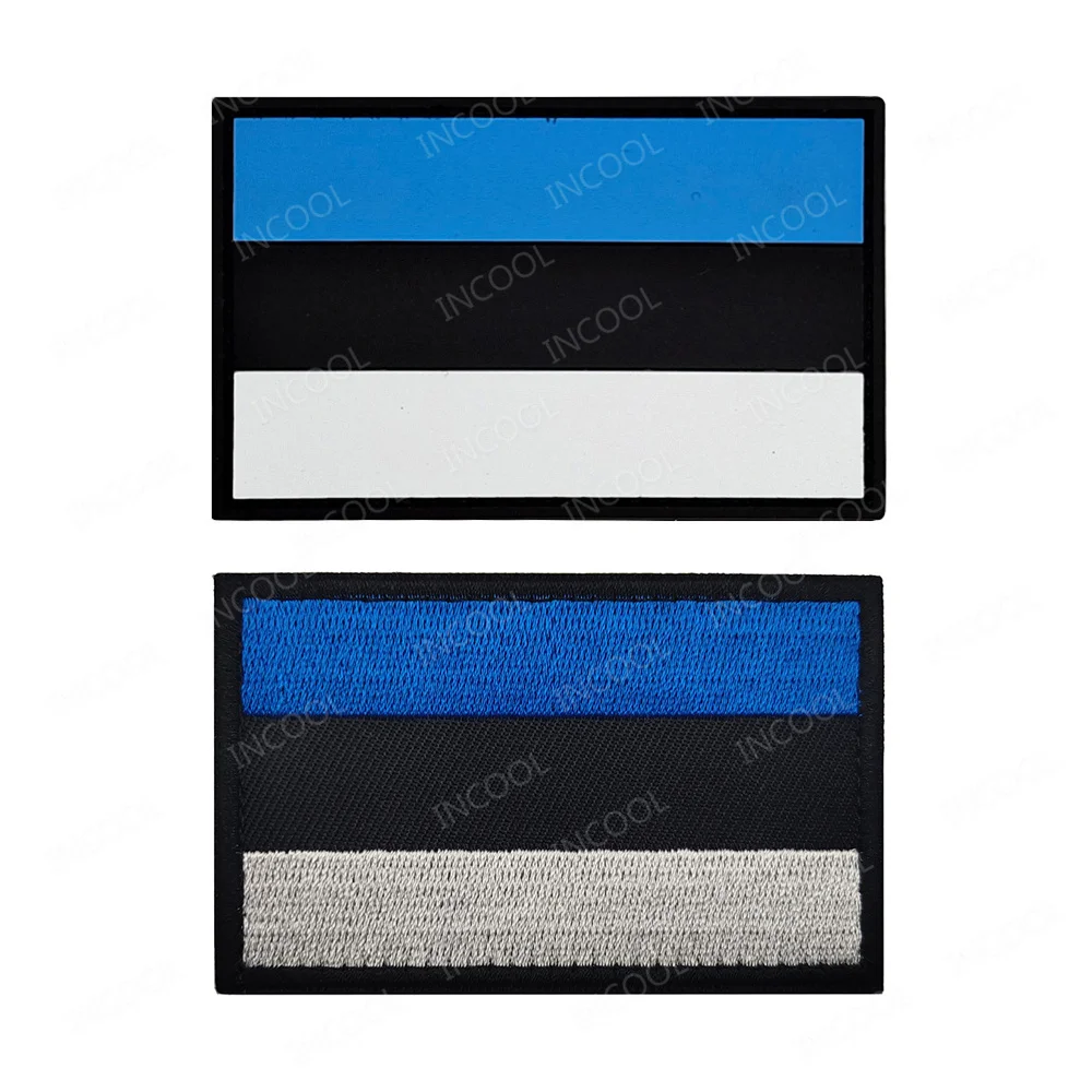Estonia-Flag-Embroidered-Patch-PVC-Rubber-Eesti-Vabariik-Flags-Patches-Tactical-Military-Emblem ...
