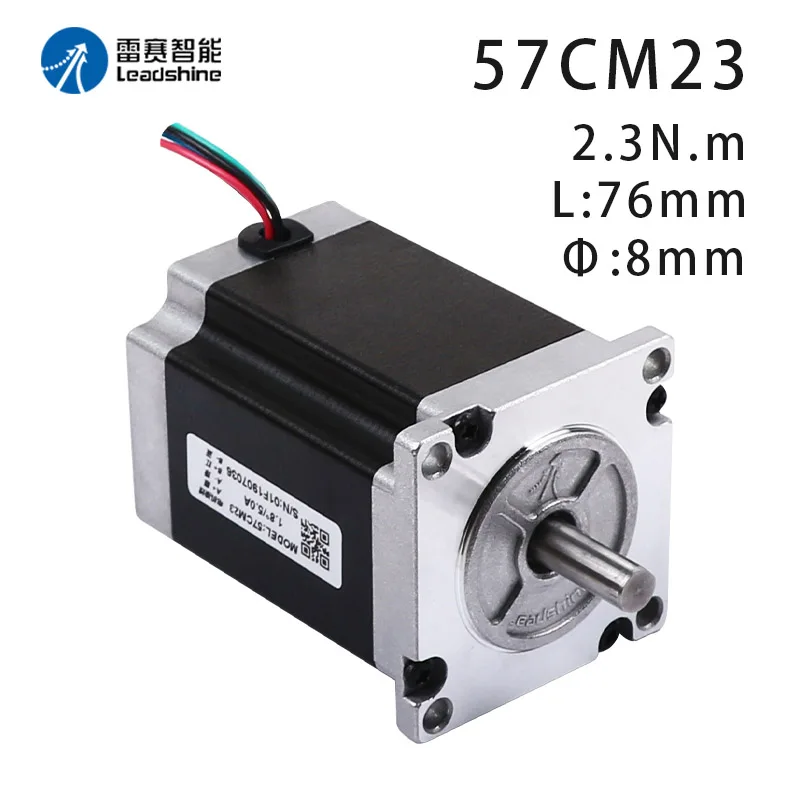 57CM23-Leadshine-2-phase-Stepper-Motor-for-NEMA23-5A-Length-76mm-Shaft ...