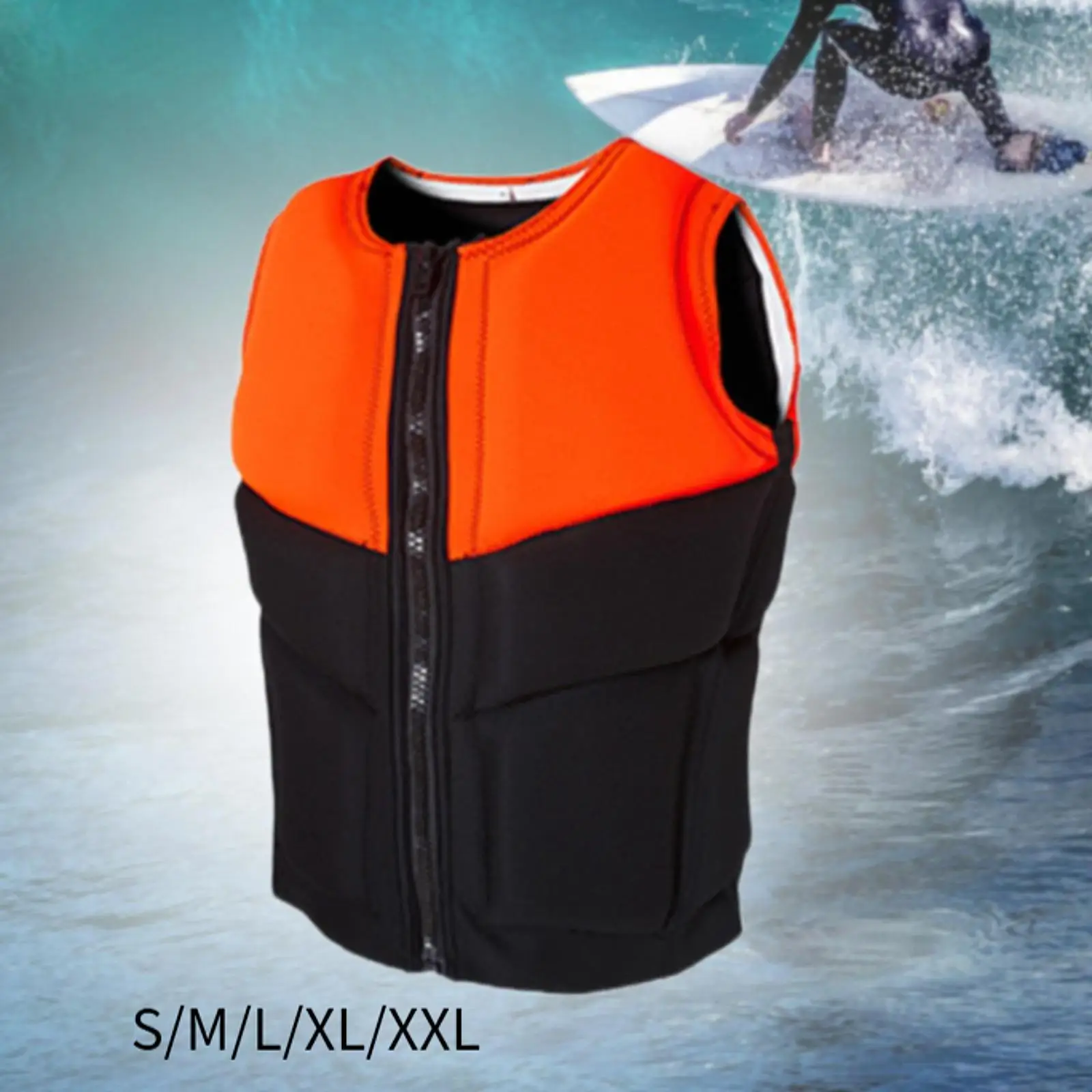 Life-Jacket-Zipper-Closure-Adult-Life-Vest-for-Drifting-Surfing-Water ...
